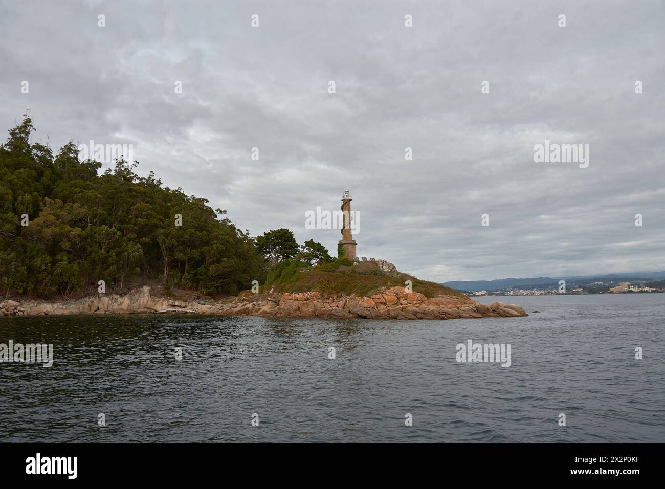 Tenlo Chico Lighthouse, on Tambo Island, property of the Marin Military ...