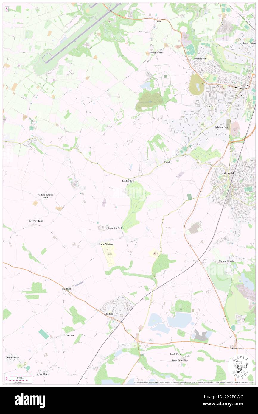Map of wilmslow hi-res stock photography and images - Alamy