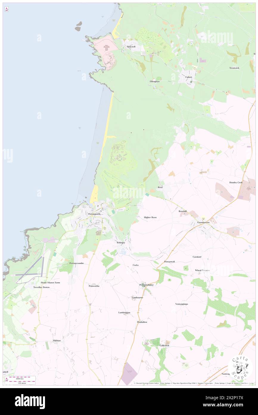 Perranporth Golf Club, Cornwall, GB, United Kingdom, England, N 50 20 ...