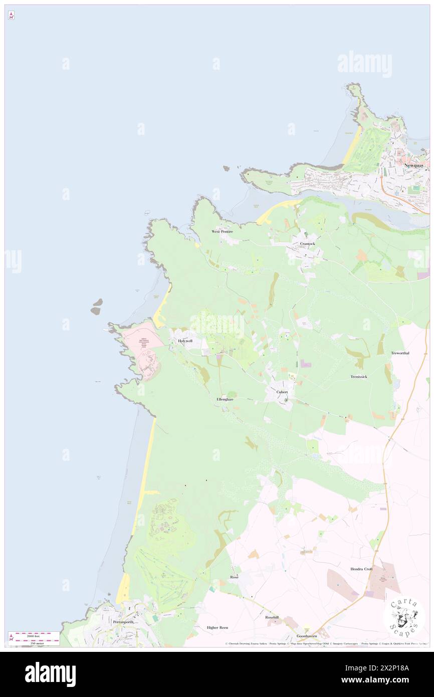 Holywell Bay Golf Club, Cornwall, GB, United Kingdom, England, N 50 23 ...