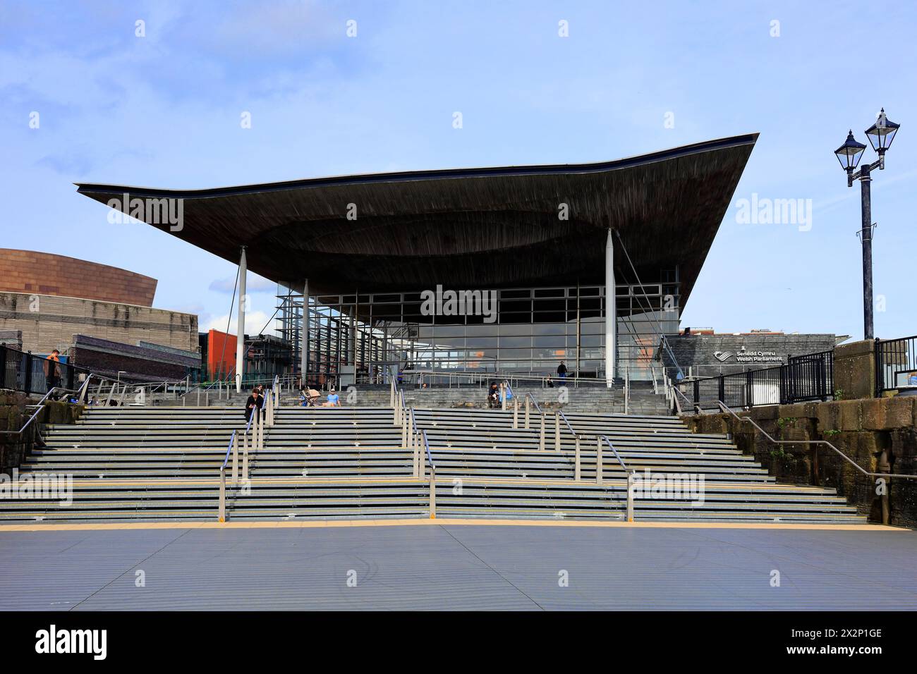 Welsh Assembly Government building, Cardiff Bay. Taken April 2024 Stock ...