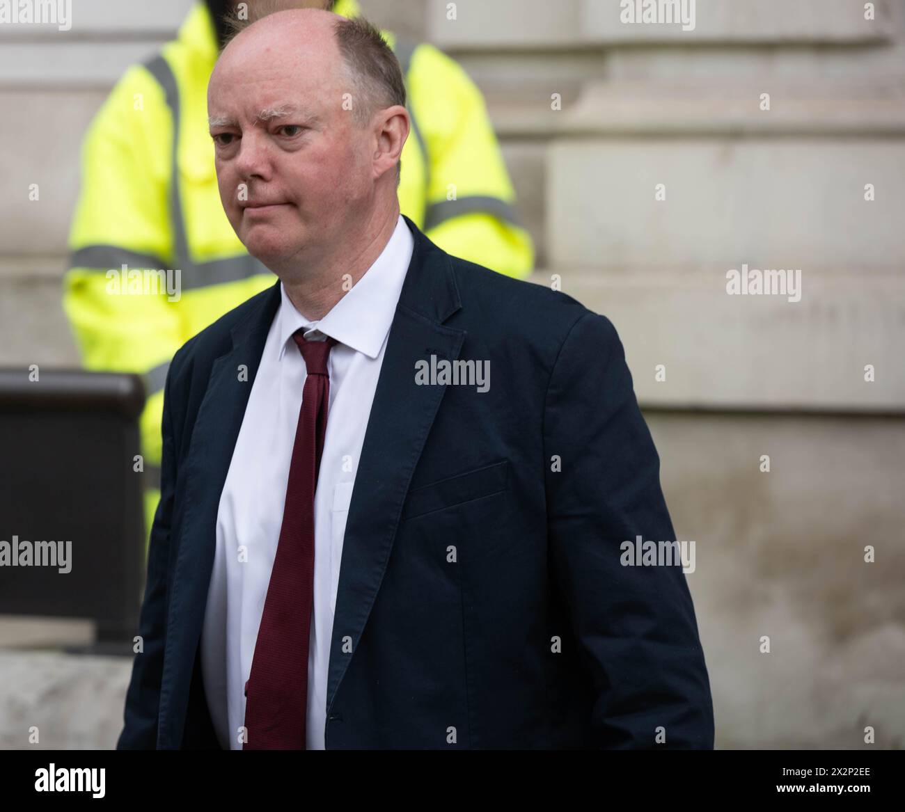 London, UK. 23rd Apr, 2024. Ministers in Whitehall London UK Professor ...