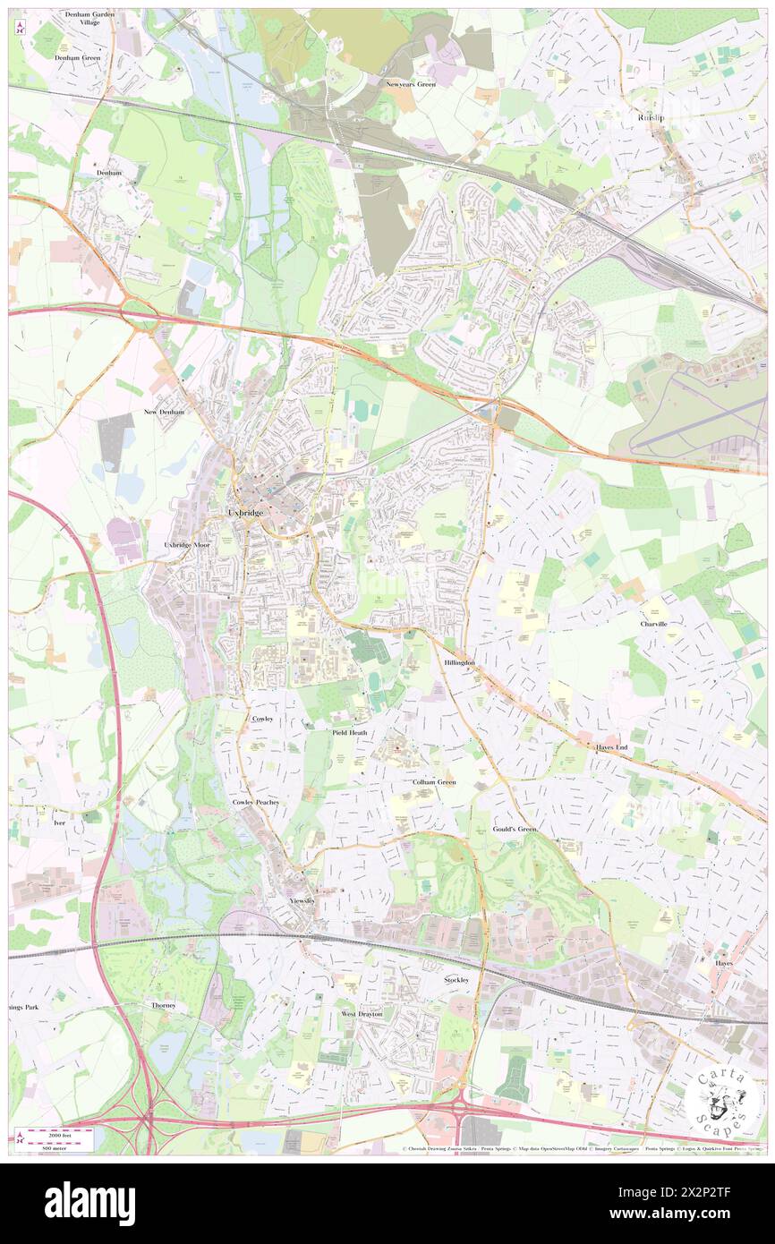Hillingdon map hi-res stock photography and images - Alamy