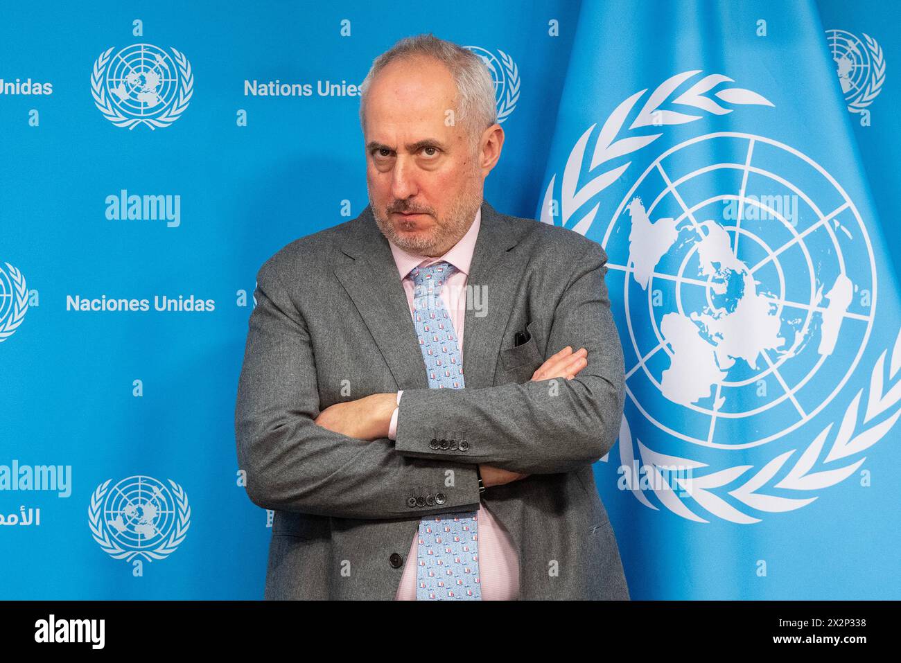 New York, United States. 22nd Apr, 2024. Spokesperson for the Secretary ...