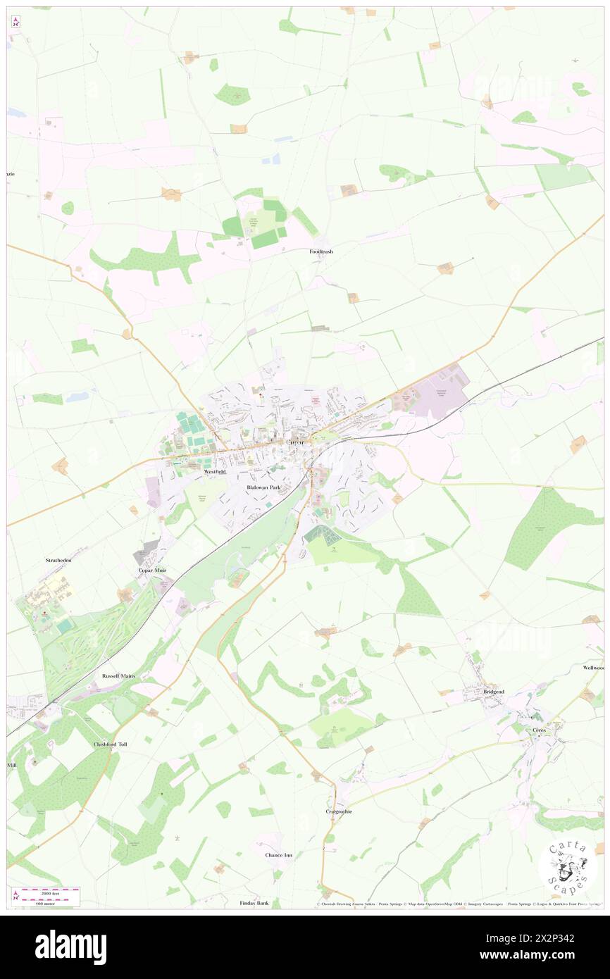 Cupar map hi-res stock photography and images - Alamy