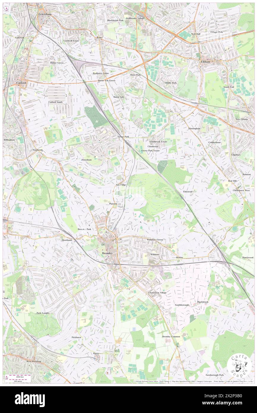 Map of sundridge hi-res stock photography and images - Alamy