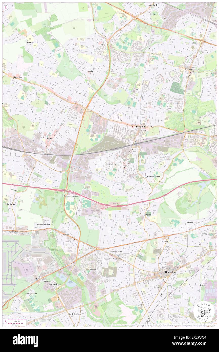 Southall Green, Greater London, GB, United Kingdom, England, N 51 30' 0 ...