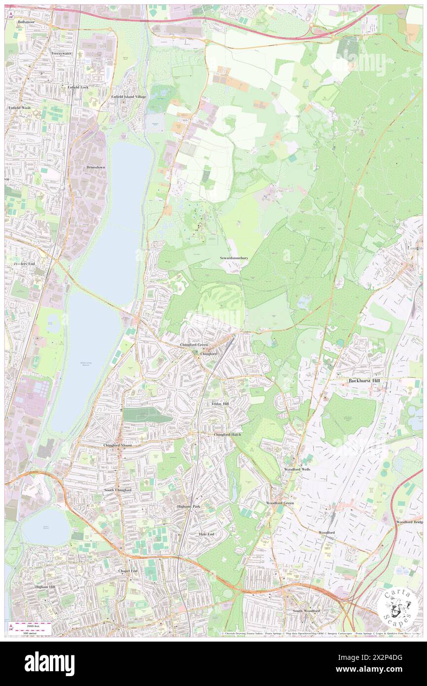 Chingford london map hi-res stock photography and images - Alamy