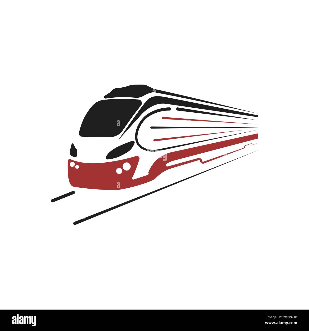 Black and red steam locomotive Stock Vector Images - Alamy