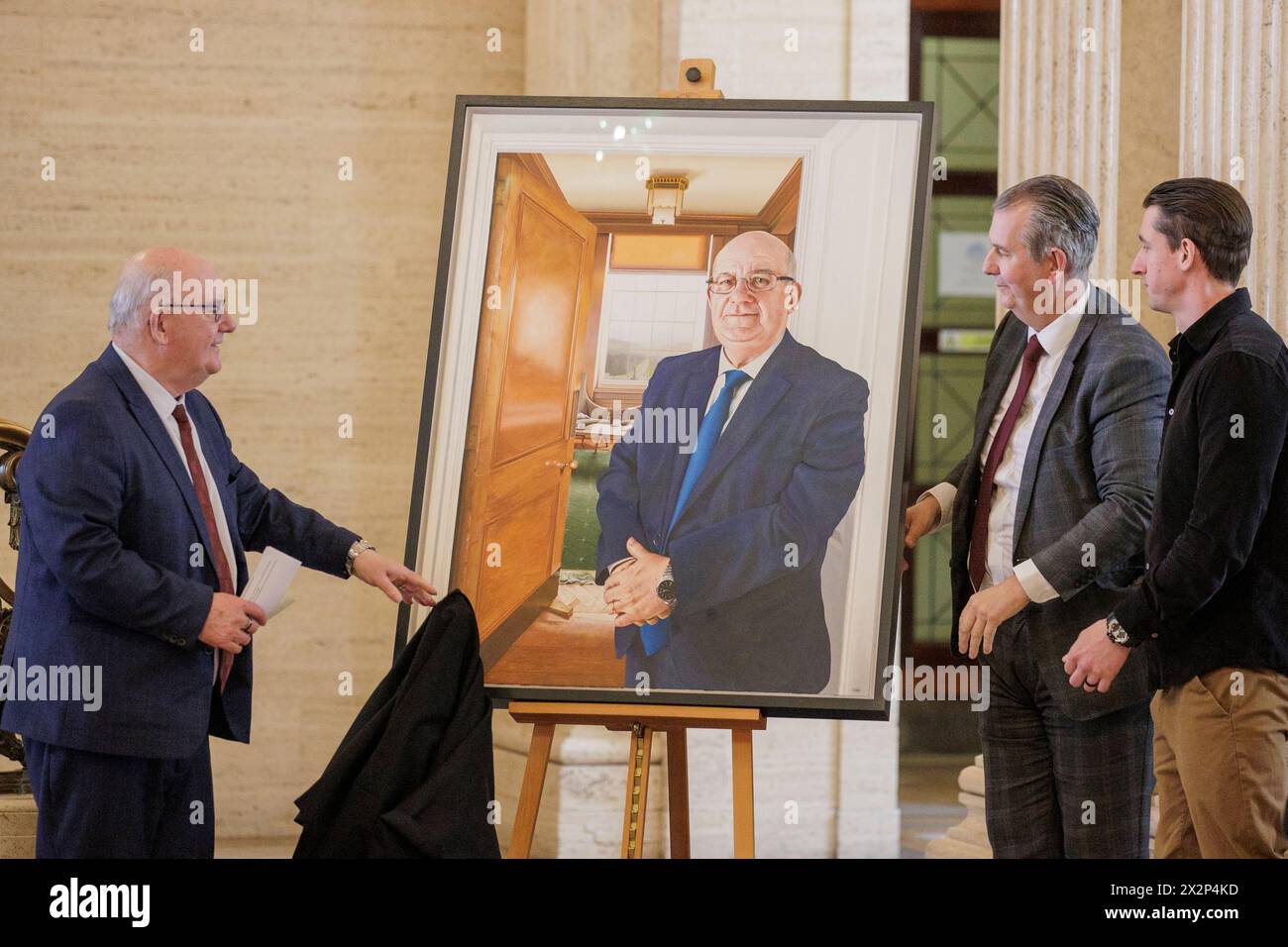 Former Stormont Assembly speaker Lord William Hay (left), Stormont ...