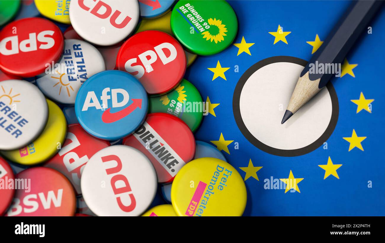 German parties in the European elections Stock Photo - Alamy