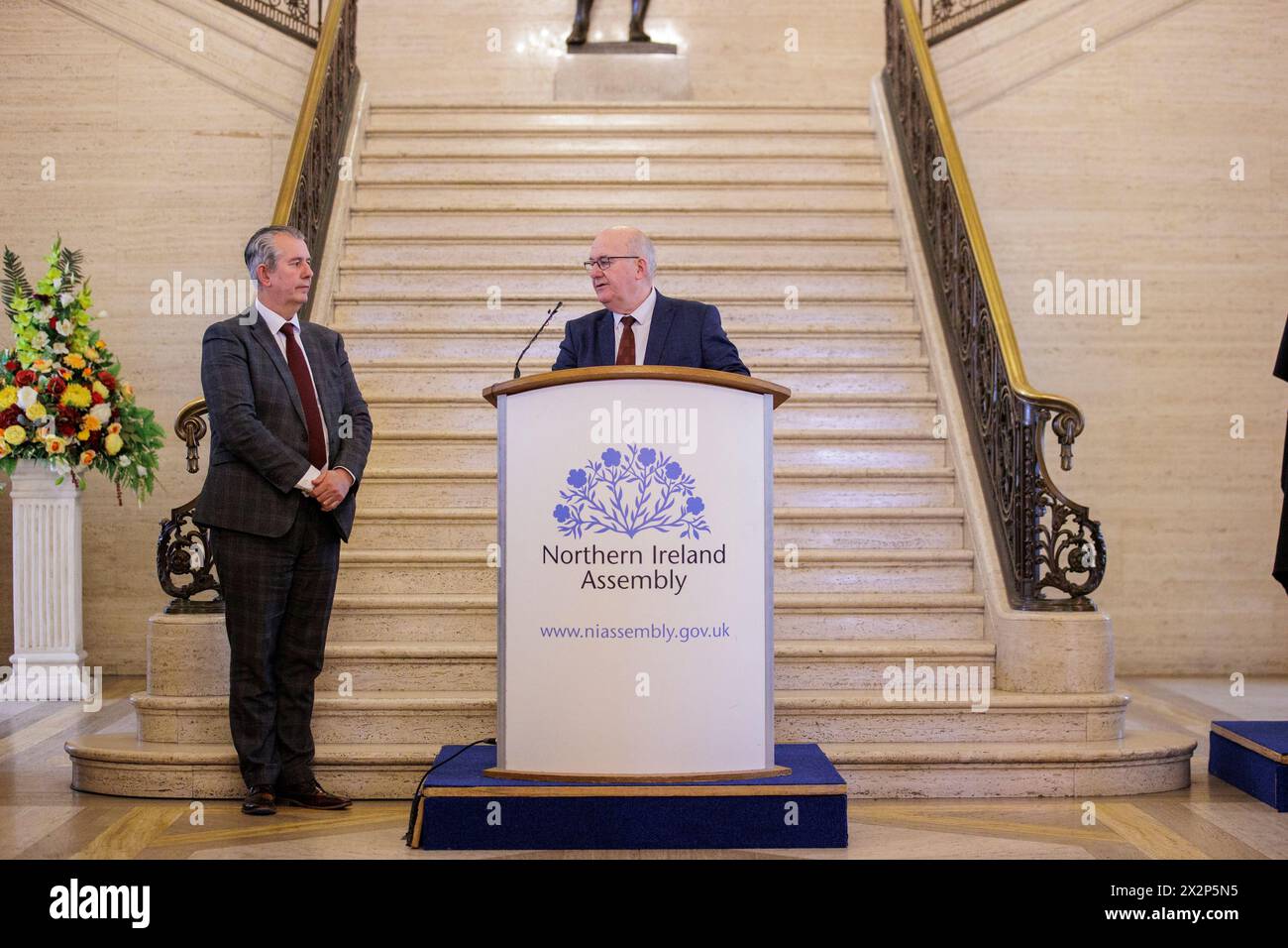 Former Stormont Assembly speaker Lord William Hay and Stormont Speaker ...
