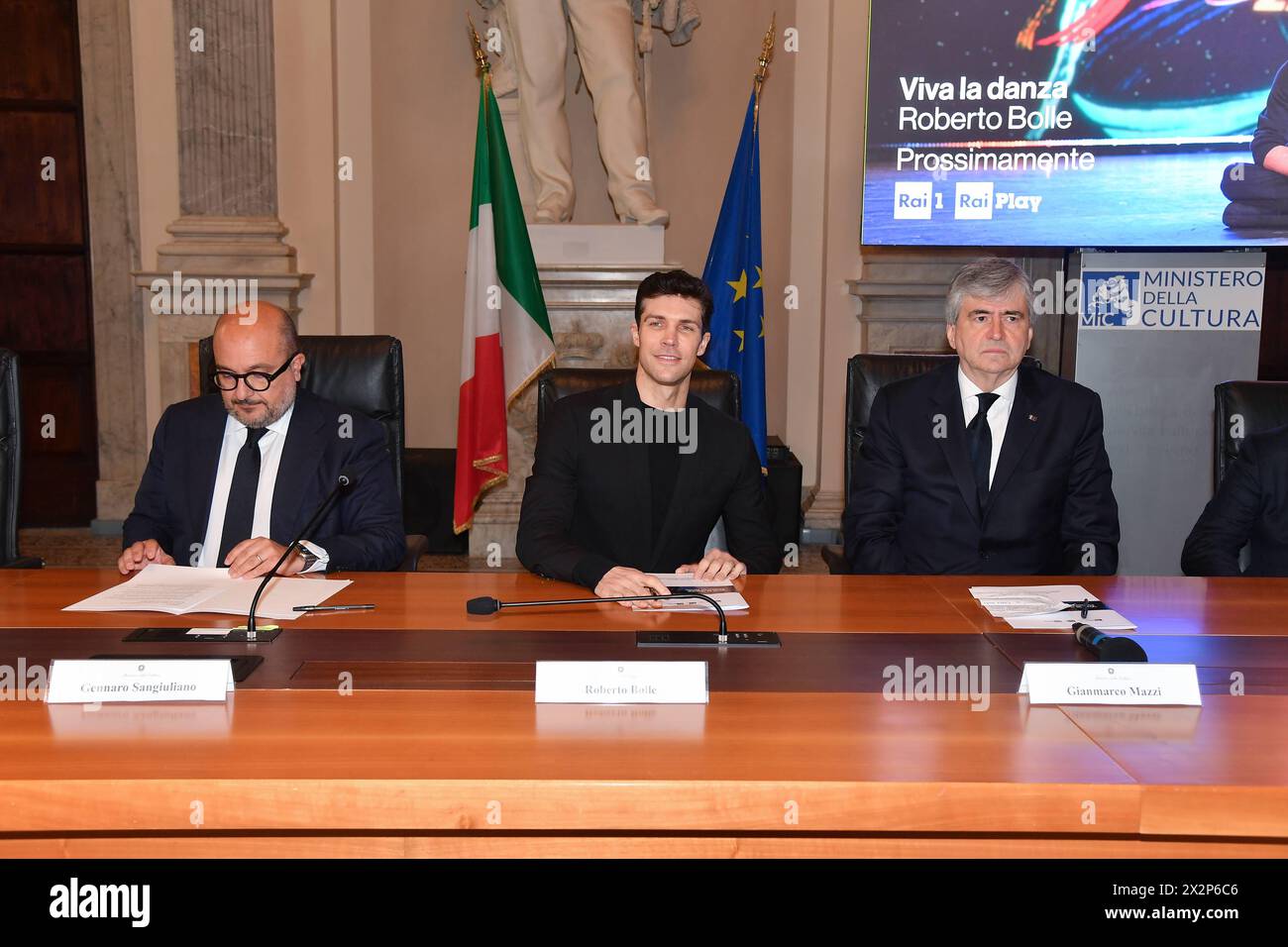 Rome, Italy. 23rd Apr, 2024. Rome: Ministry of Culture. Presentation of ...