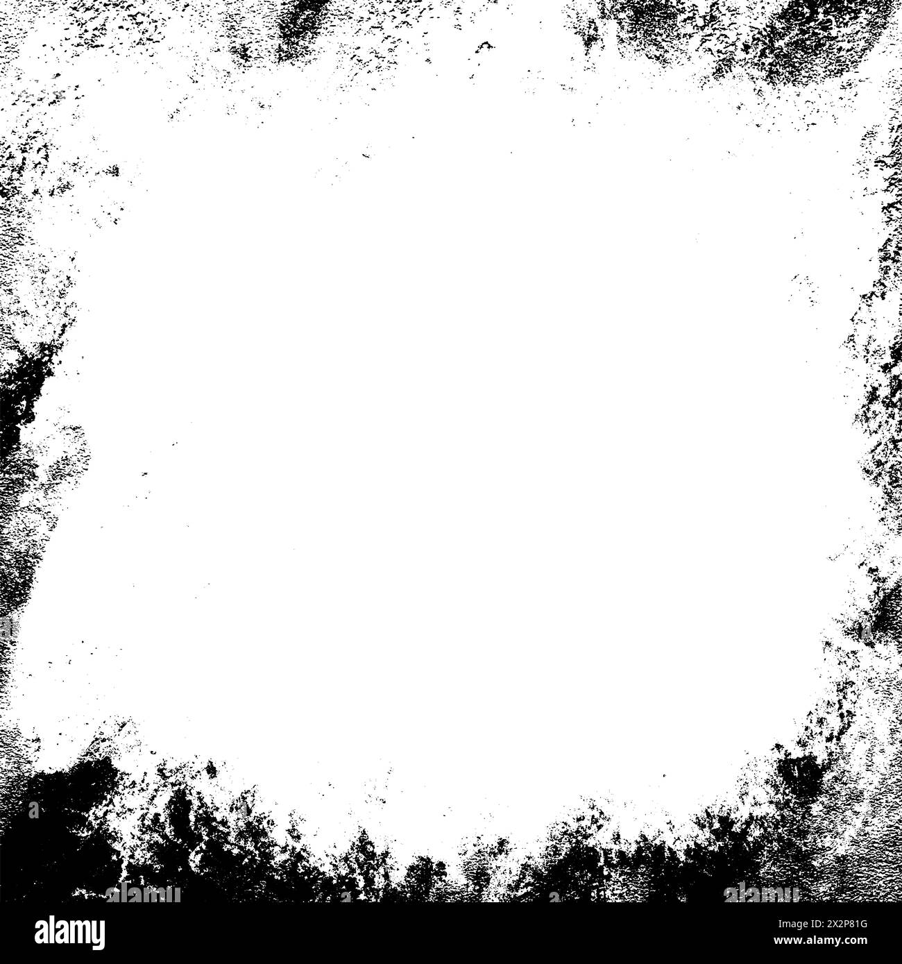 a dirty wall texture frame background on transparent background Stock ...