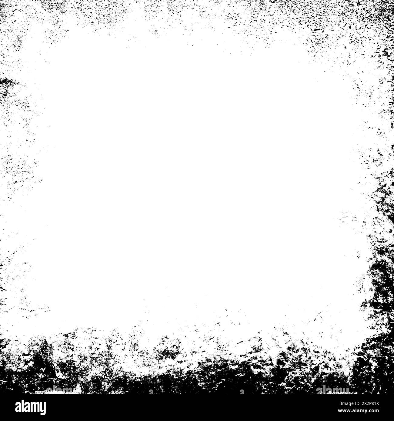 a dirty wall texture frame background on transparent background Stock ...