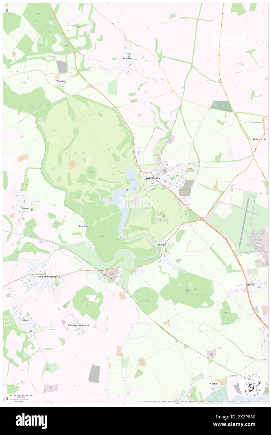 Map of blenheim palace hi-res stock photography and images - Alamy
