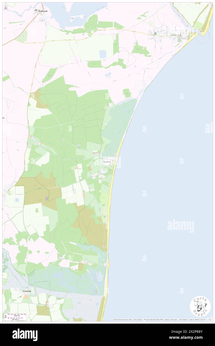 Former medieval Diocese of Dunwich (Dommoc), Suffolk, GB, United ...
