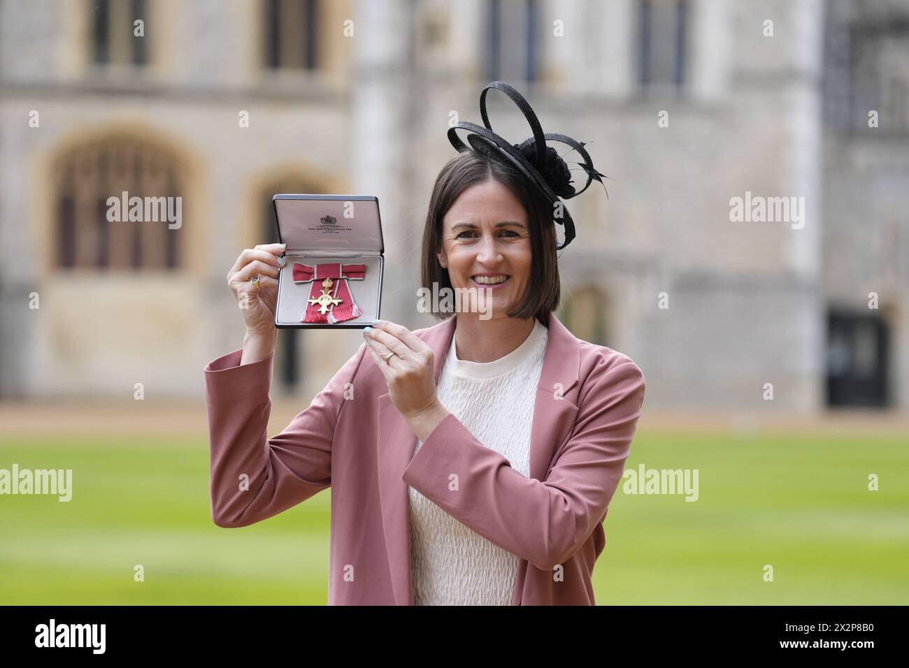 Lydia Greenway, after being made an Officer of the Order of the British ...