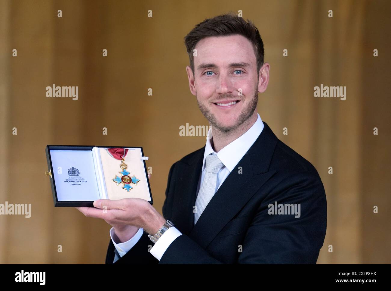 Stuart Broad, after being made a Commander of the Order of the British ...