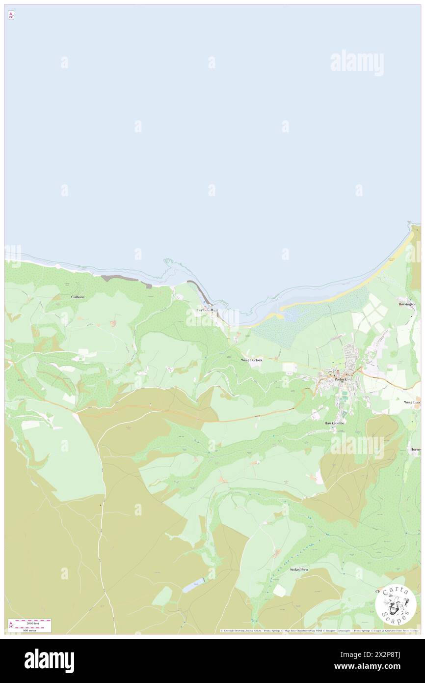 Porlock weir Cut Out Stock Images & Pictures - Alamy