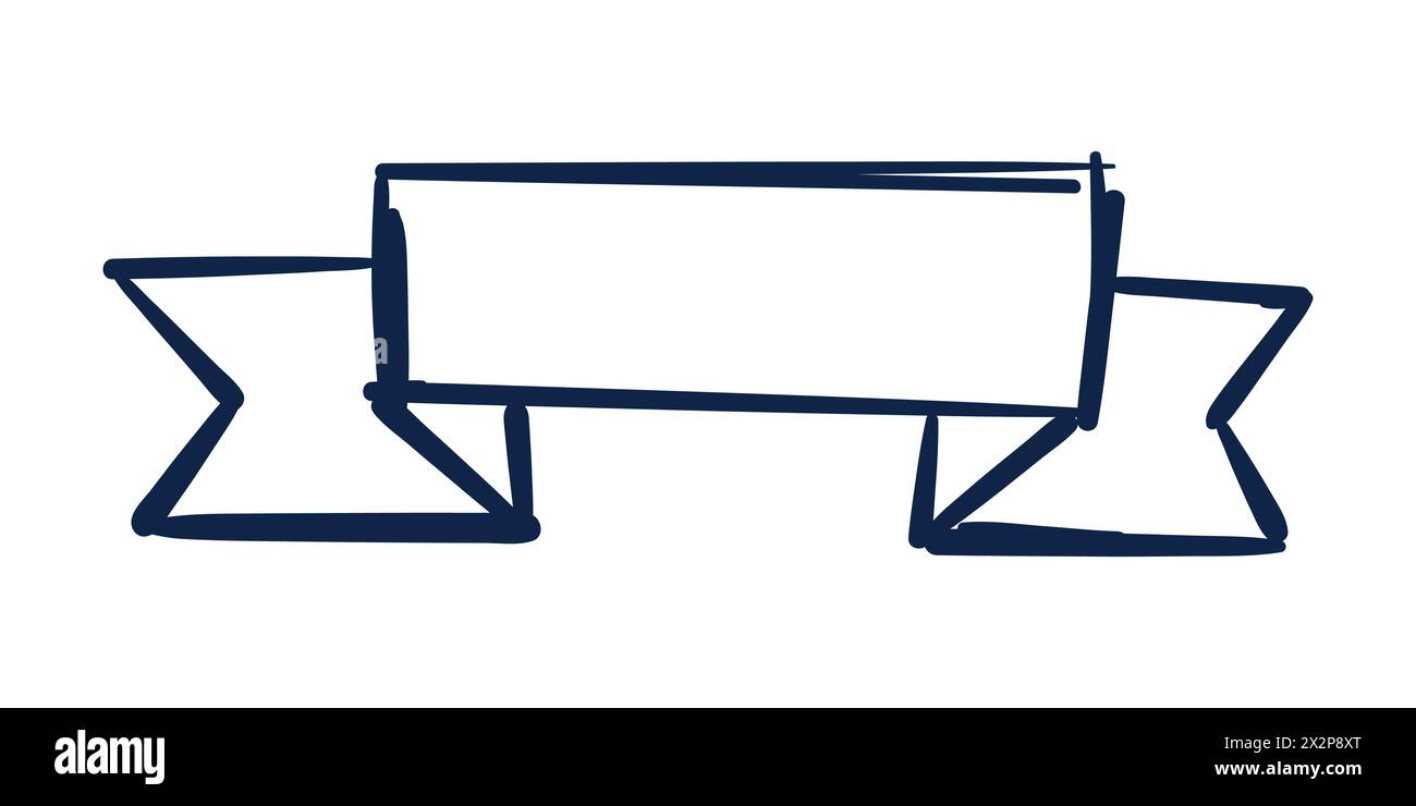 Banner Scribble. Banner Scribble Vector Drawing Stock Vector Image ...