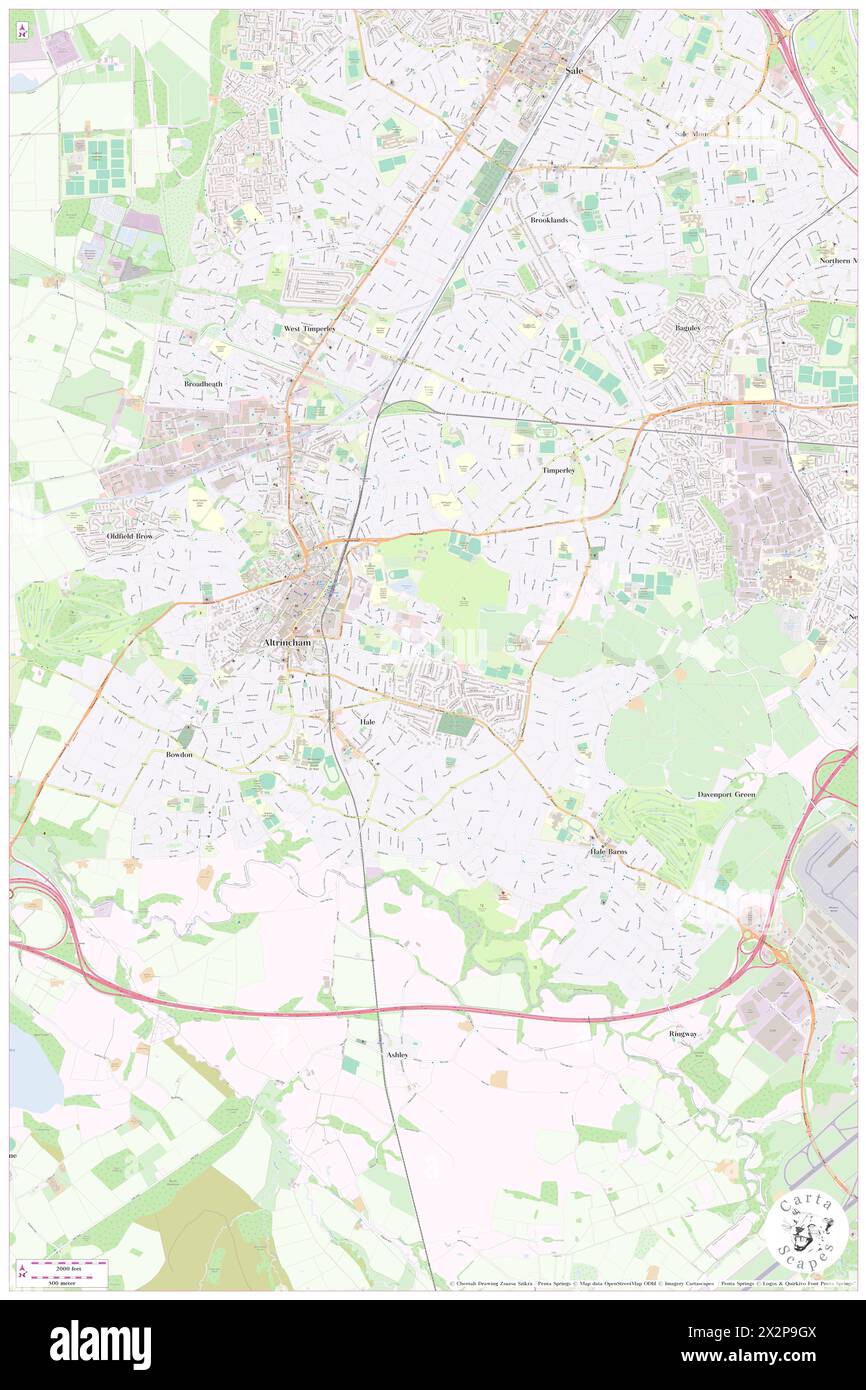 Moss Lane, Trafford, GB, United Kingdom, England, N 53 23' 0'', S 2 20 ...