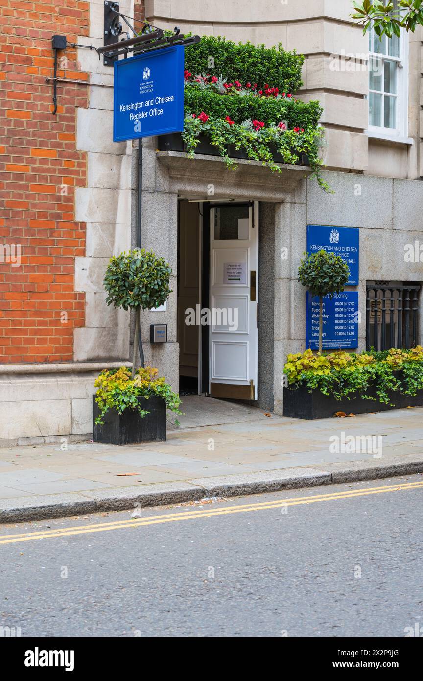 Kensington and Chelsea Register Office, registrar of births, deaths ...