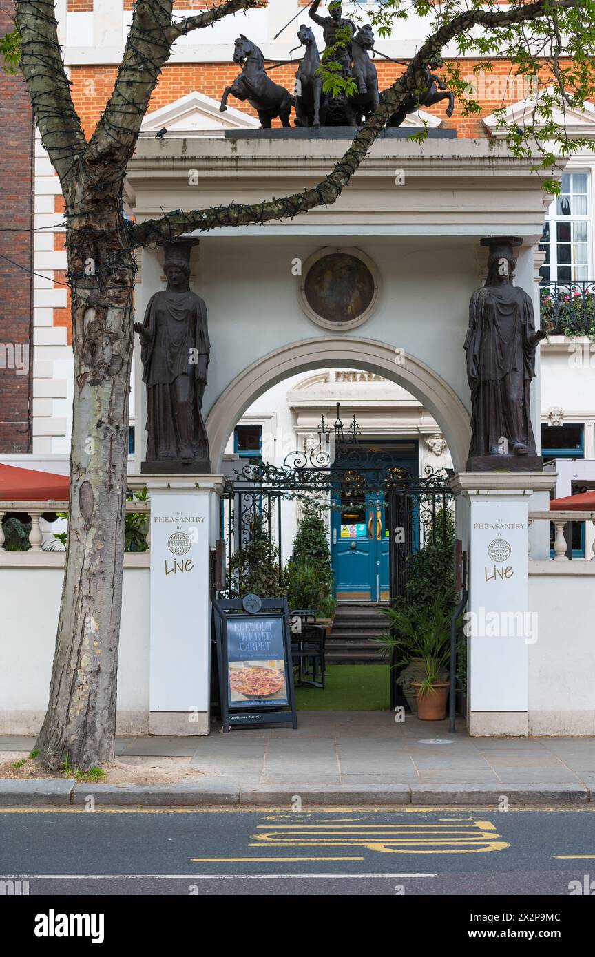 Entrance to Pizza Express supper club The Pheasantry a live music venue ...