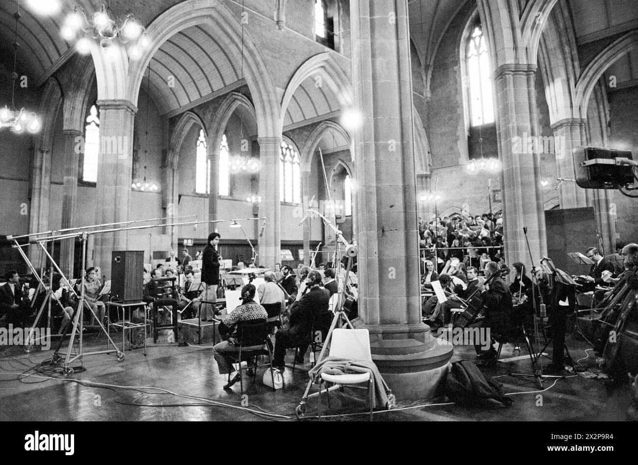 Italian conductor Riccardo Muti with the New Philharmonia Orchestra ...