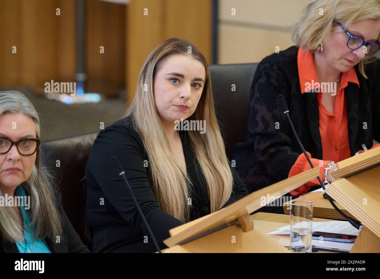 Edinburgh Scotland, UK 23 April 2024. Meghan Gallacher MSP at the ...