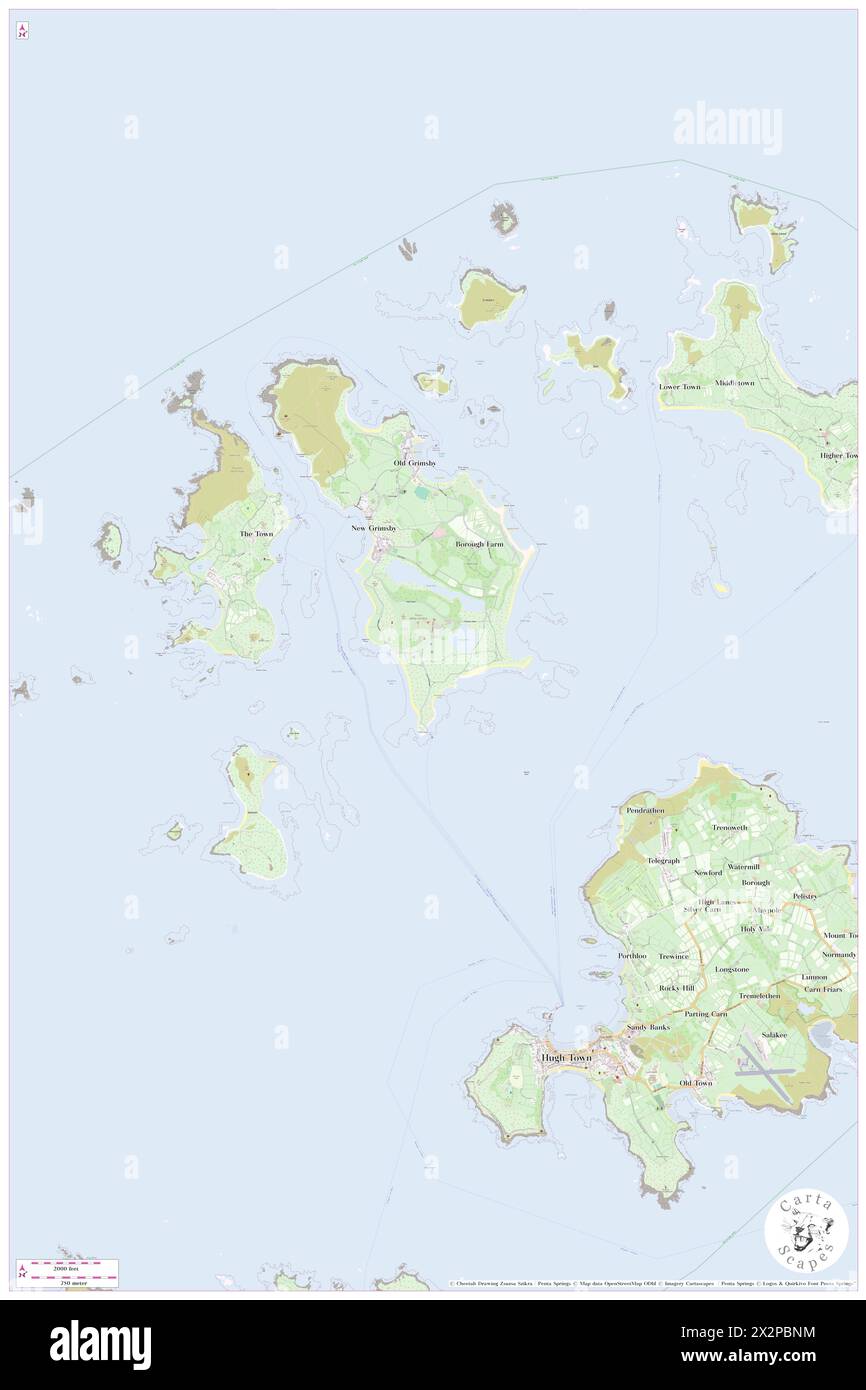 Isles of Scilly Tresco Airport, Isles of Scilly, GB, United Kingdom ...