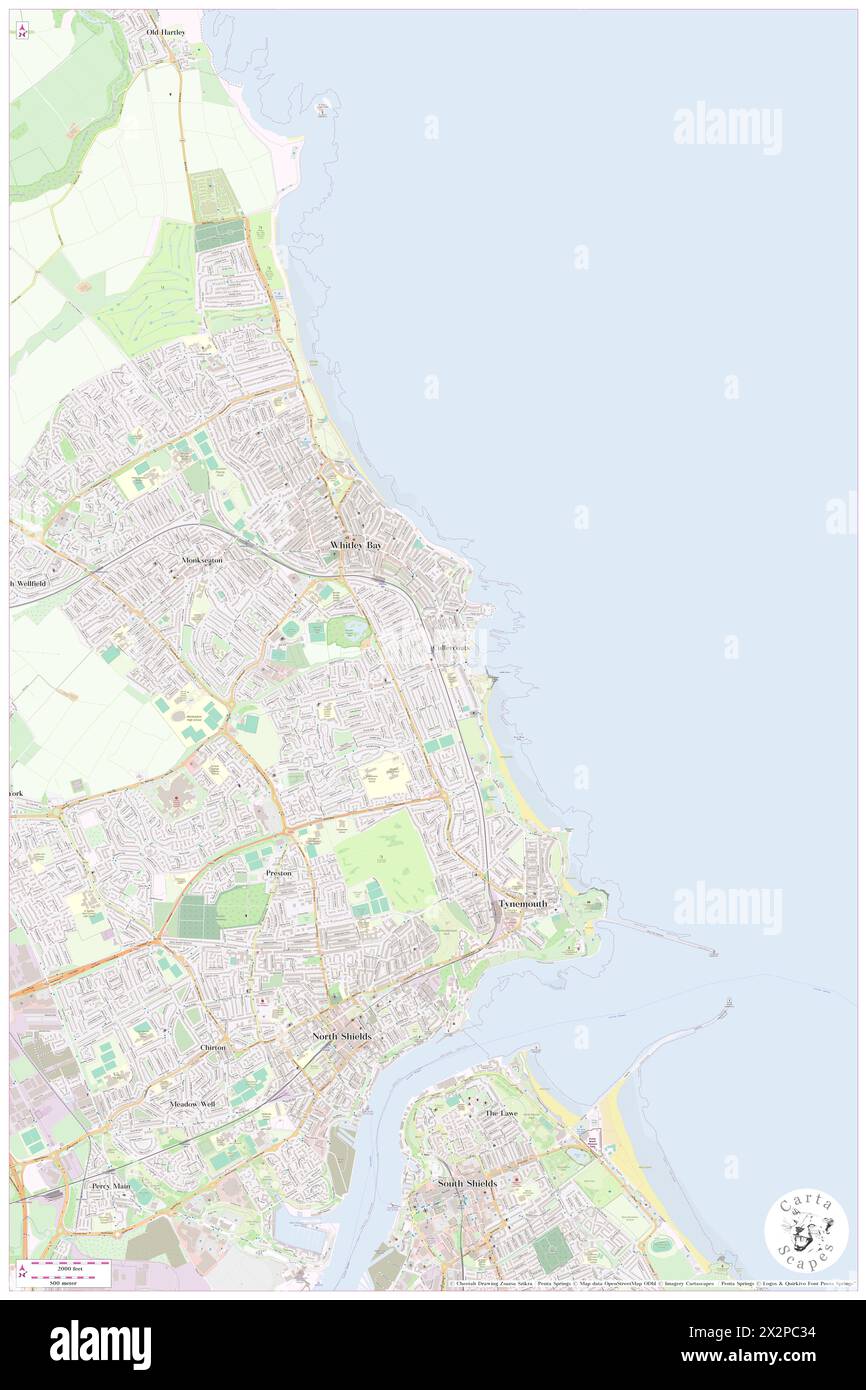 Cullercoats, North Tyneside, GB, United Kingdom, England, N 55 2' 6 ...