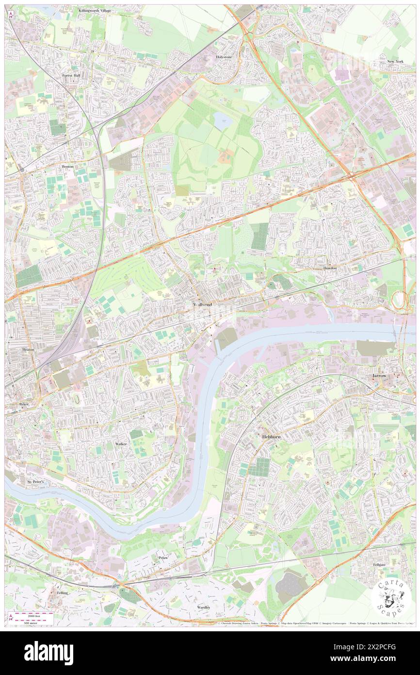 Wallsend, North Tyneside, GB, United Kingdom, England, N 54 59' 22'', S ...