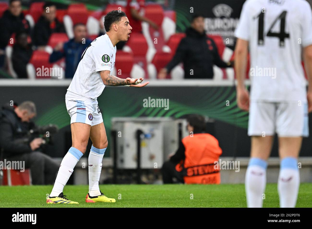 Morgan Rogers (27) of Aston Villa pictured during the Uefa Conference ...
