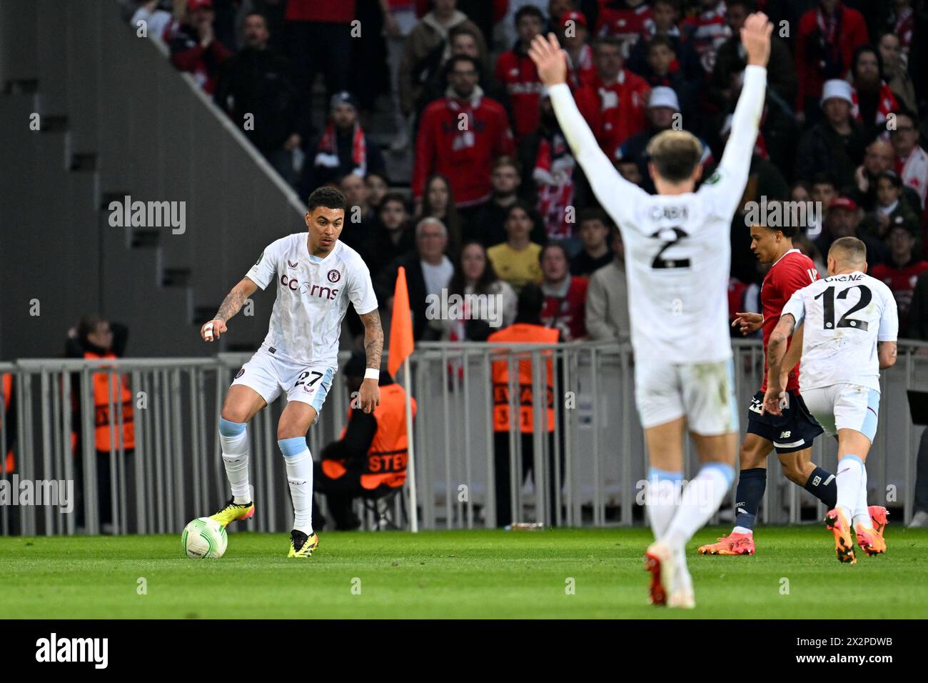 Morgan Rogers (27) of Aston Villa pictured during the Uefa Conference ...