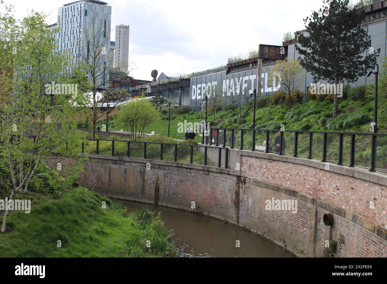 Mayfield Depot Manchester's newest urban park Stock Photo - Alamy