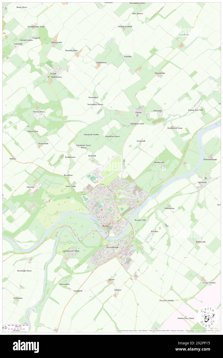 Map of kelso hi-res stock photography and images - Alamy