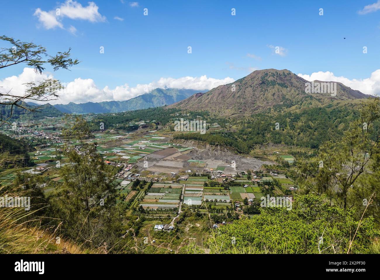 Kintamani, Indonesia: Dramatic view of the rim of the Batur volcano ...
