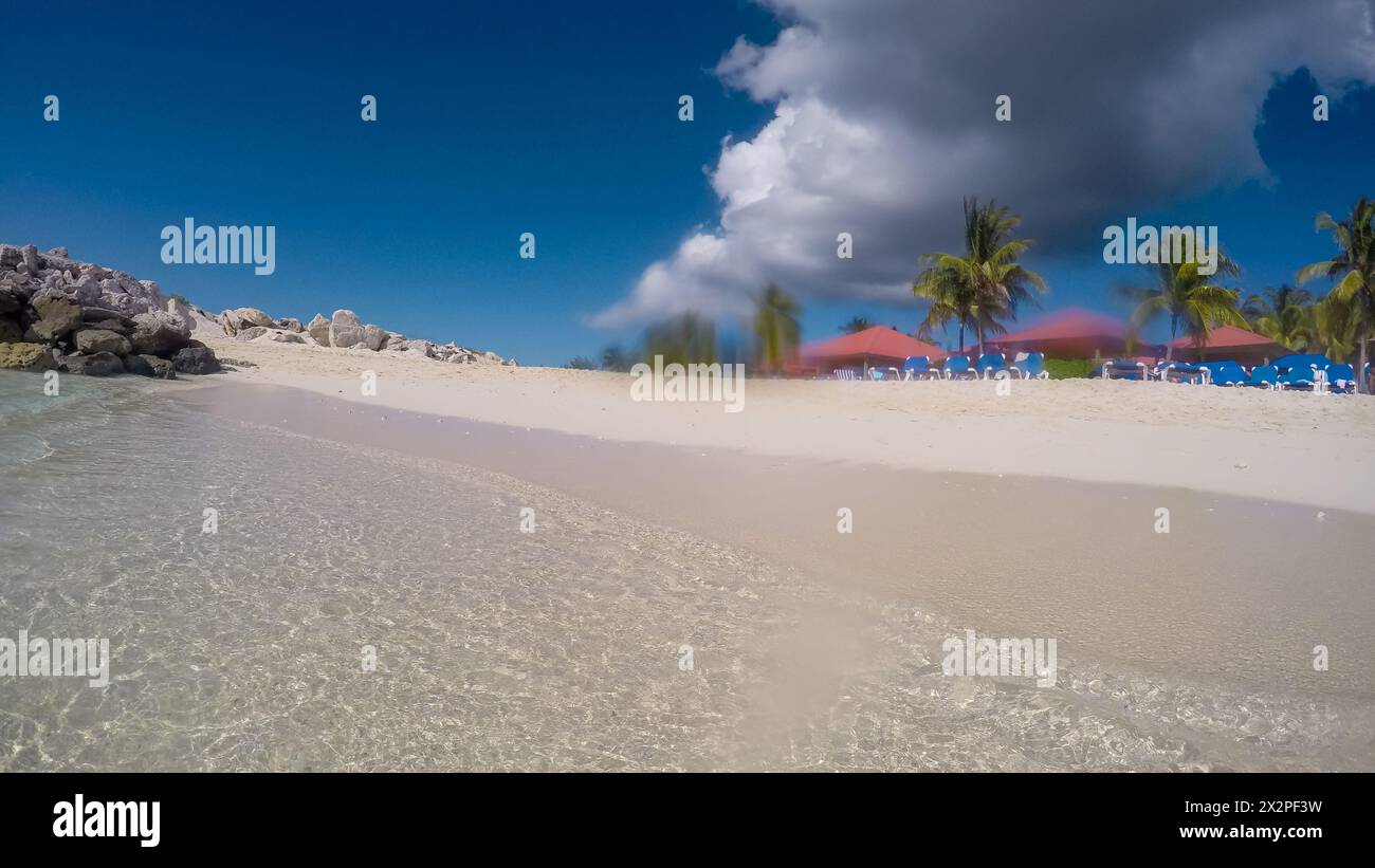 Tropical beach of Princess Cays Island in Bahamas Stock Photo - Alamy