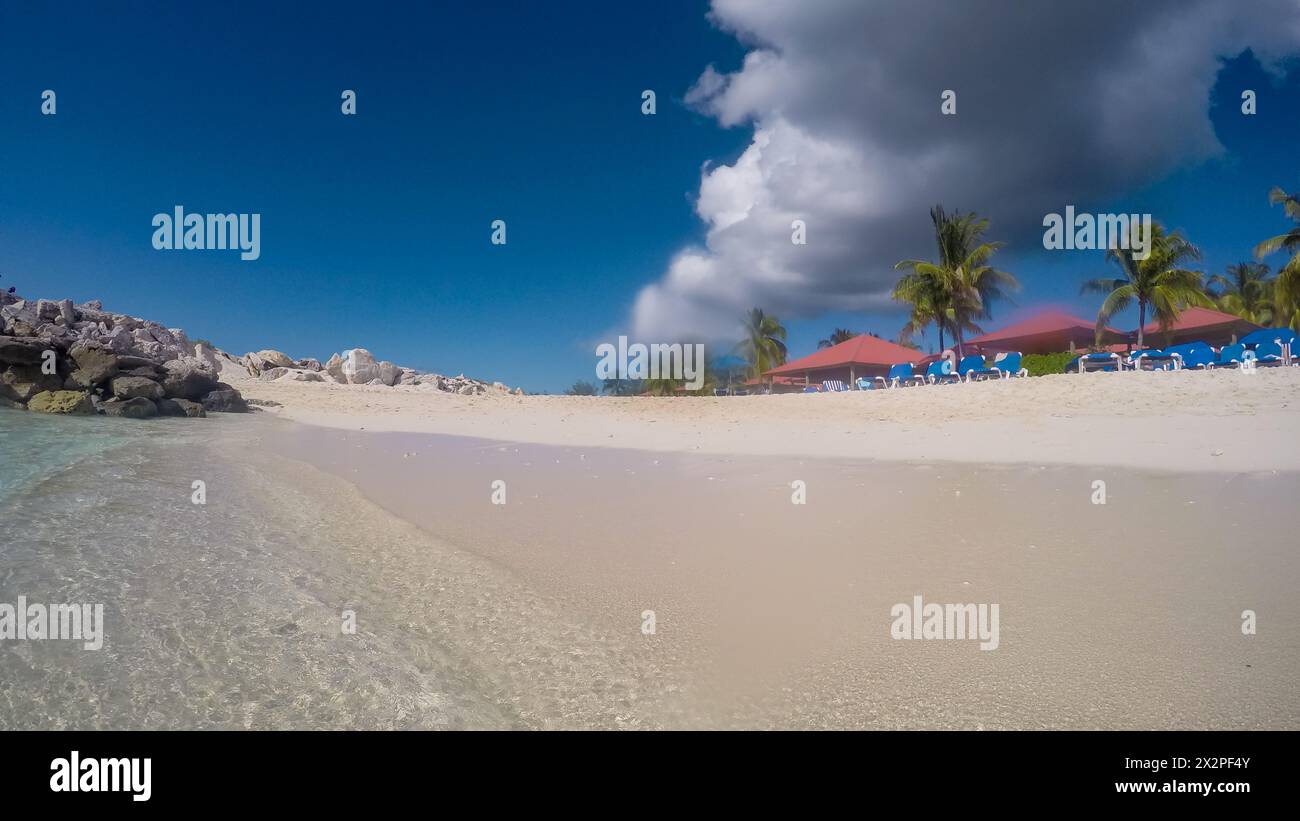Tropical beach of Princess Cays Island in Bahamas Stock Photo - Alamy