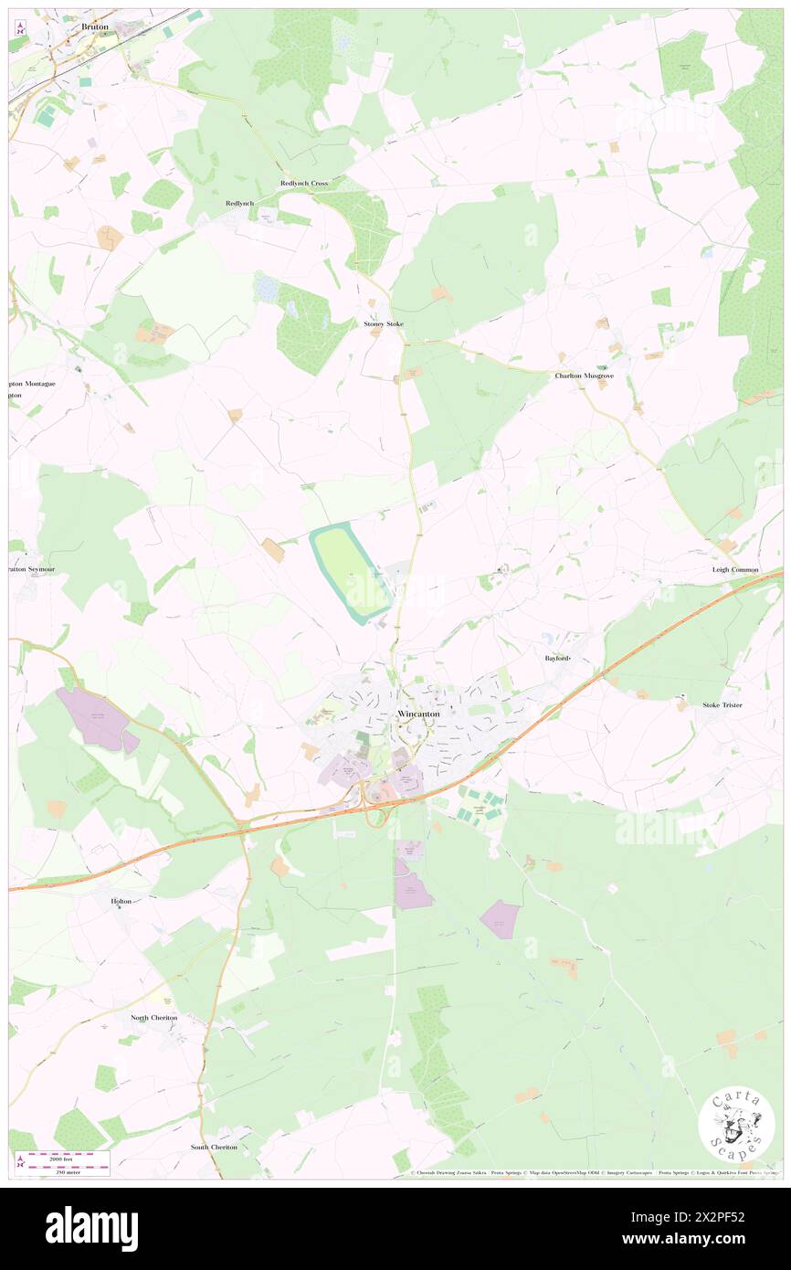 Map of wincanton hi-res stock photography and images - Alamy