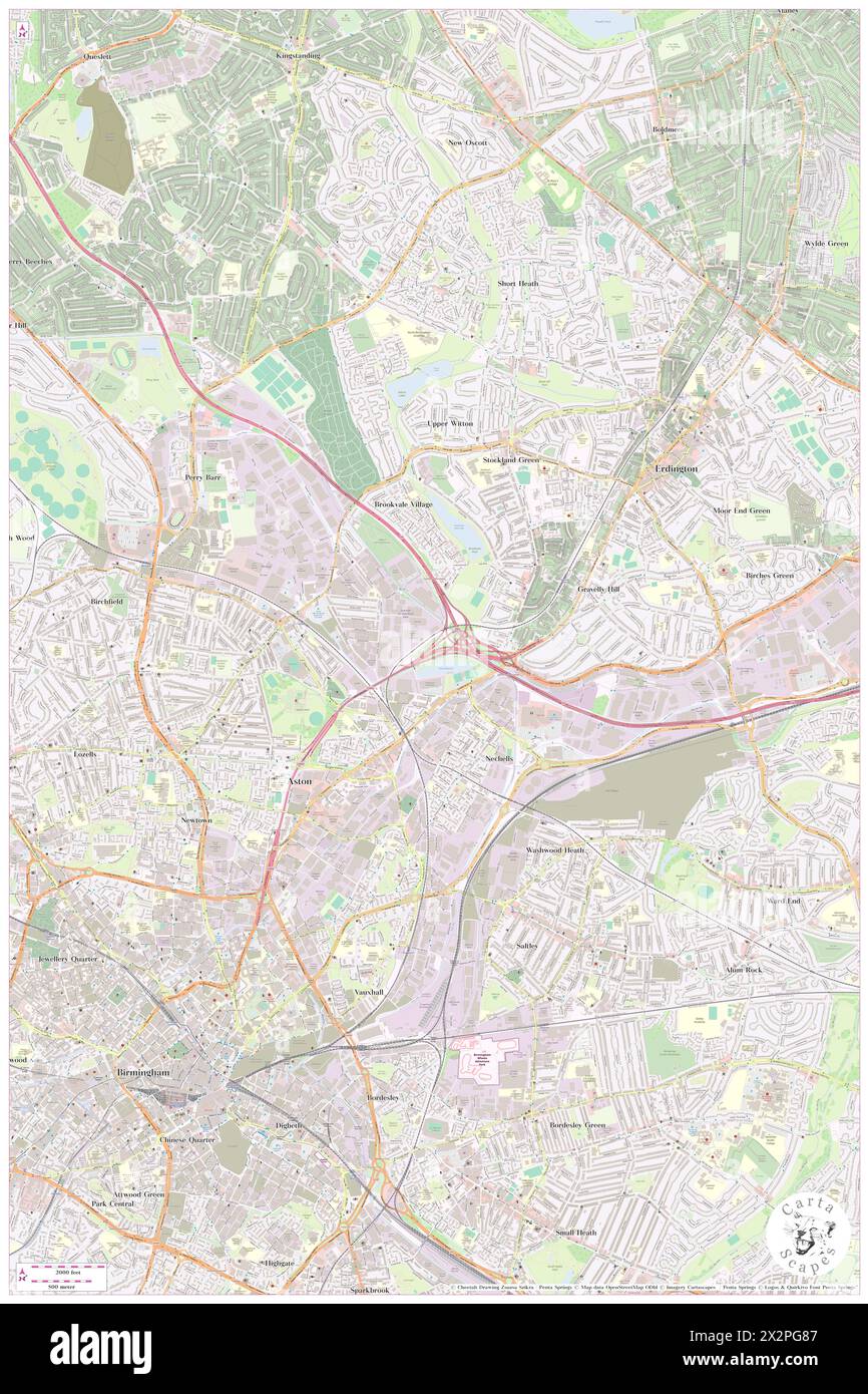 A38(m) Motorway, , GB, United Kingdom, , N 52 30' 35'', S 1 52' 5 ...