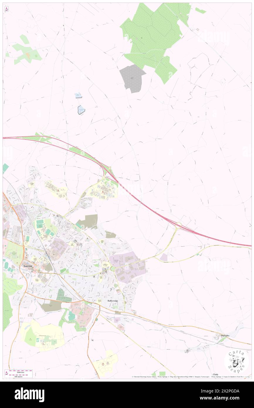 M2 Motorway, GB, United Kingdom, Northern Ireland, N 54 43' 57'', S 6 ...