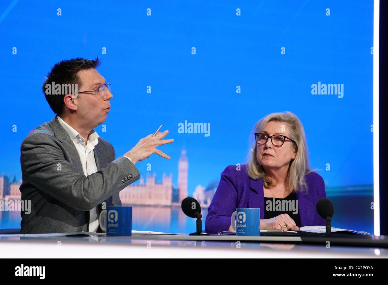Liberal Democrat candidate Rob Blackie and Conservative party candidate ...