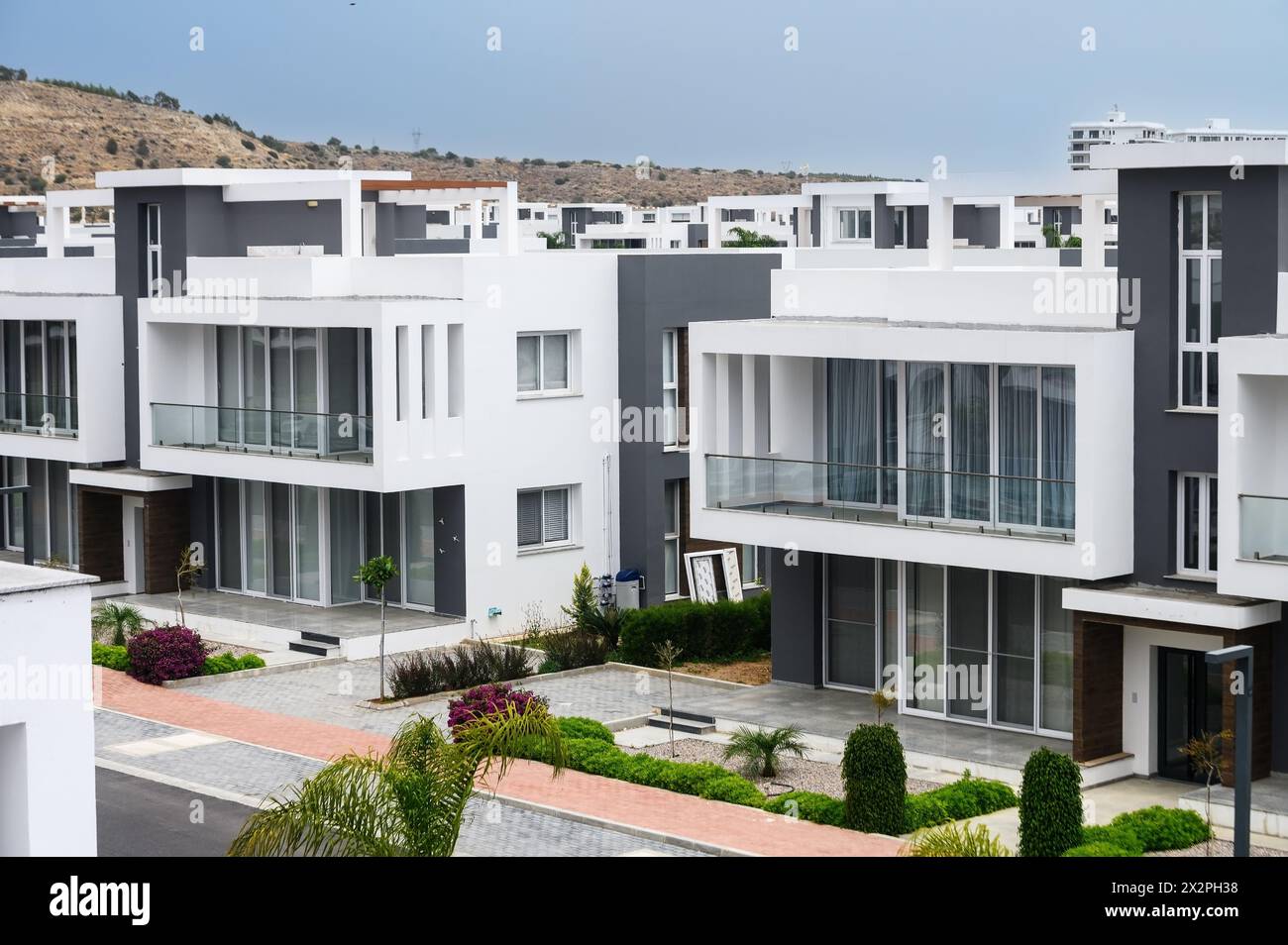 Modern multi family houses with white duplexes in northern cyprus 2 ...