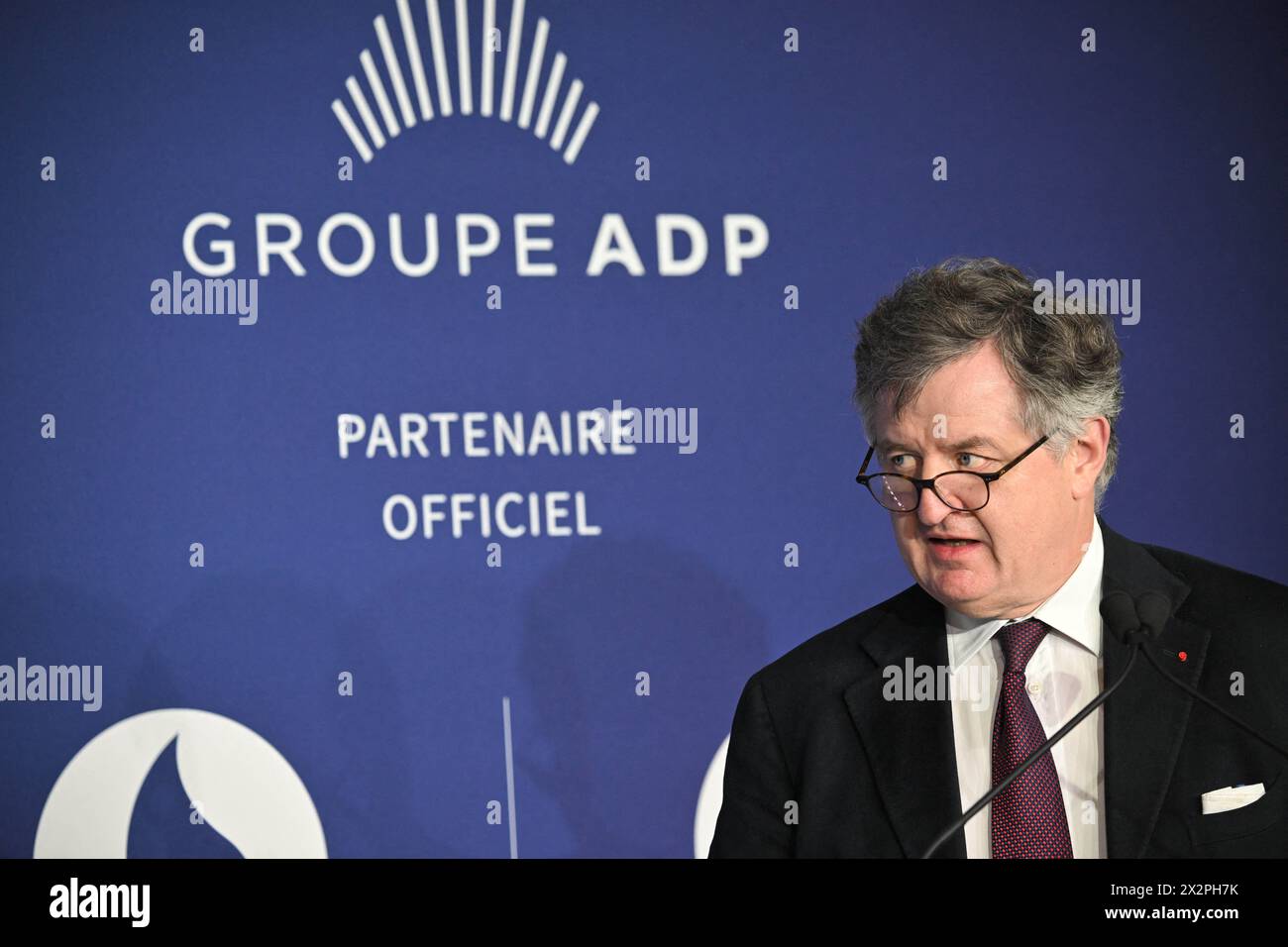 Roissy, France. 23rd Apr, 2024. CEO of Paris airports group Groupe ADP ...