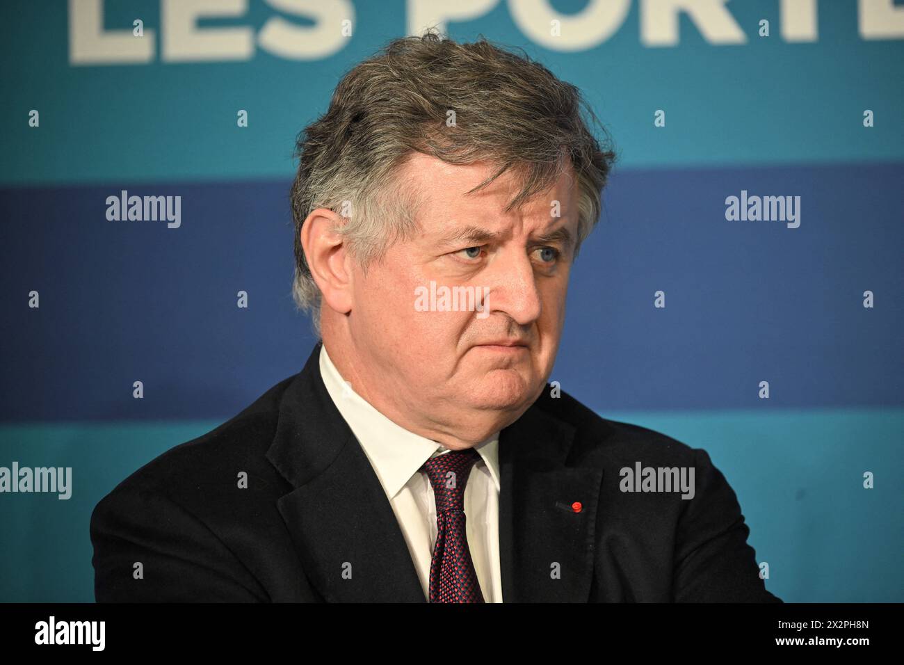 Roissy, France. 23rd Apr, 2024. CEO of Paris airports group Groupe ADP ...