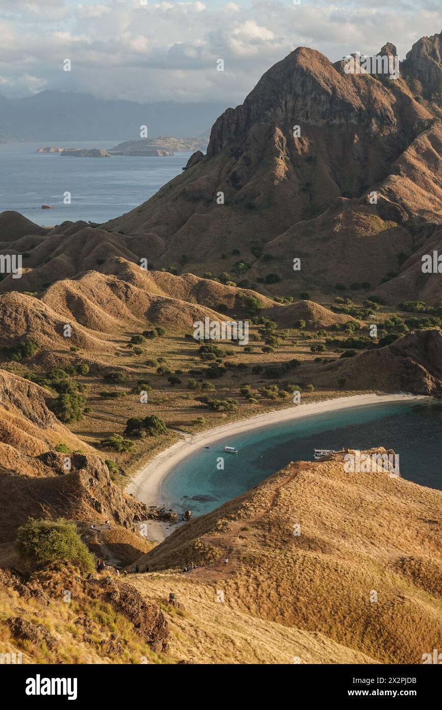 Komodo, Indonesia: Dramatic landscape of the famous Padar island near ...