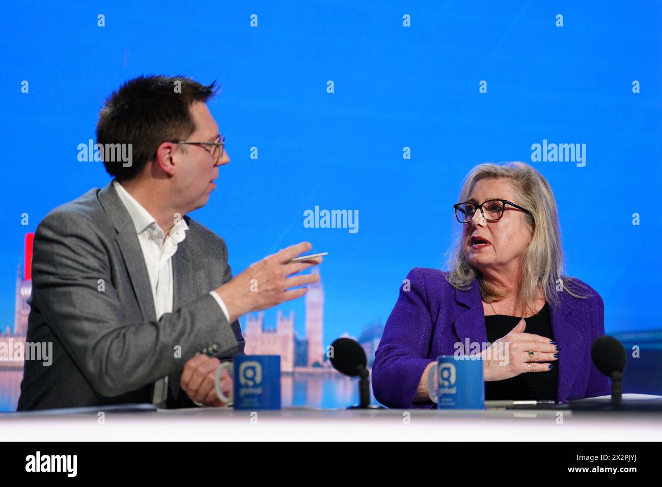 Liberal Democrat candidate Rob Blackie and Conservative party candidate ...