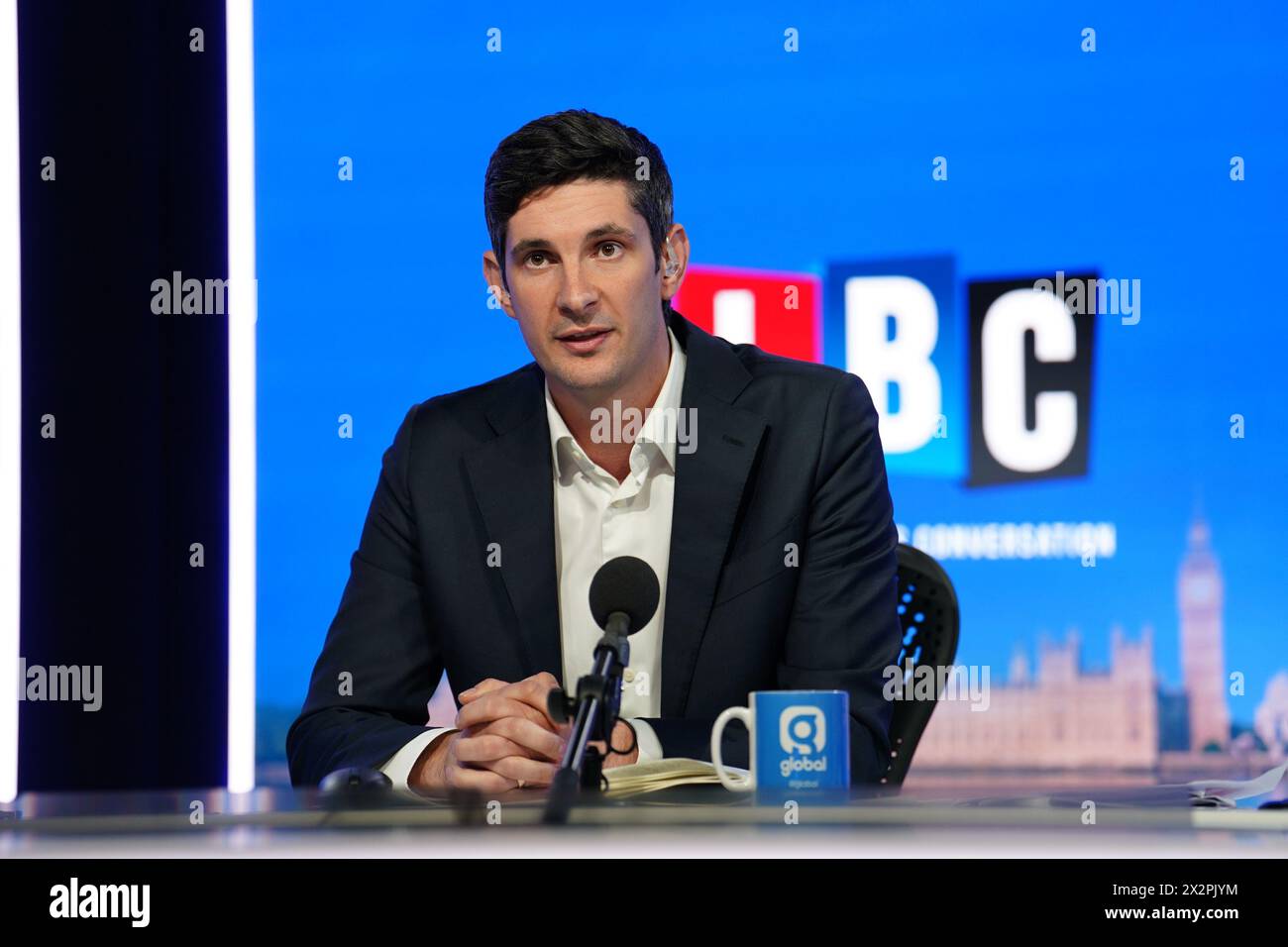 Tom Swarbrick hosting the LBC London Mayoral Debate, with Mayoral ...